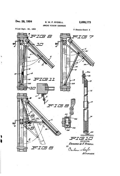 Us2698173a Awning Window Hardware