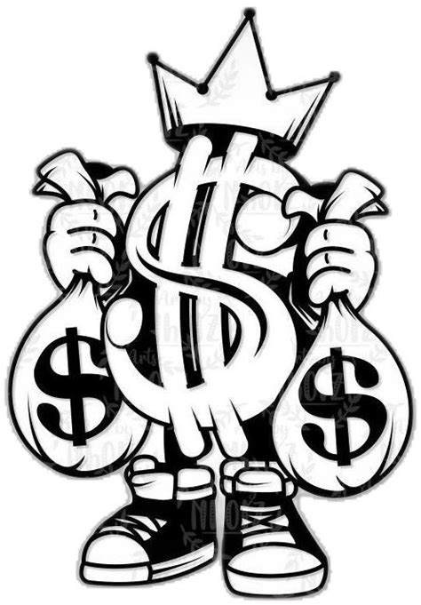 Money King Svg Us Dollar Sign Clipart Money Bag Cut File Rich