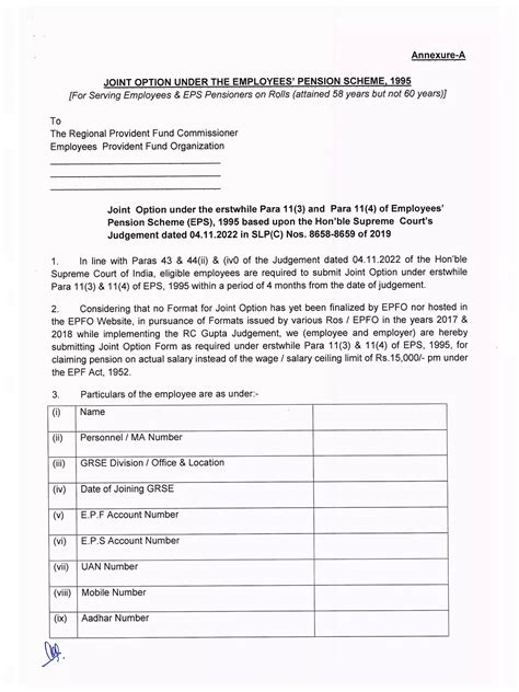 Joint Option Form For Higher Pension PDF InstaPDF