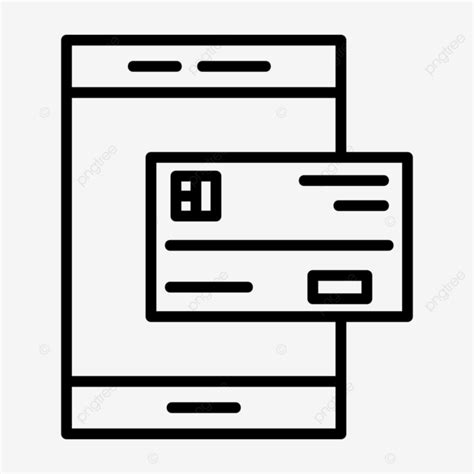 온라인 결제 라인 아이콘 벡터 온라인 결제 아이콘 온라인 지불 카드 Png 일러스트 및 벡터 에 대한 무료 다운로드 Pngtree