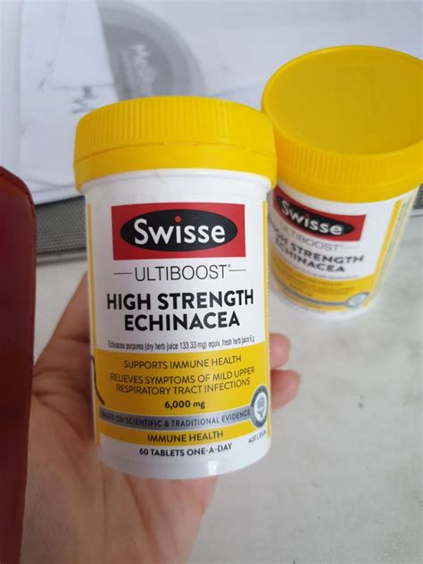 Swisse High Strength Echinacea Health And Nutrition Health Supplements