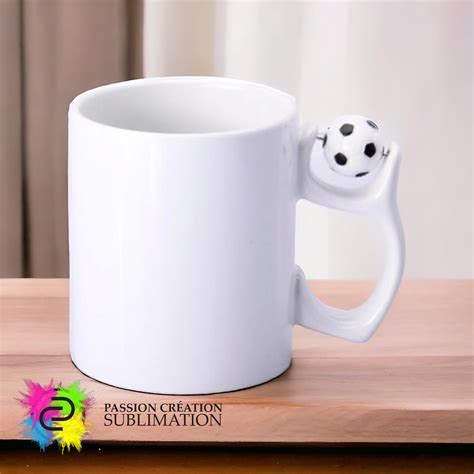Tasse Céramique 11oz De Soccer Pour Sublimation Passion Création