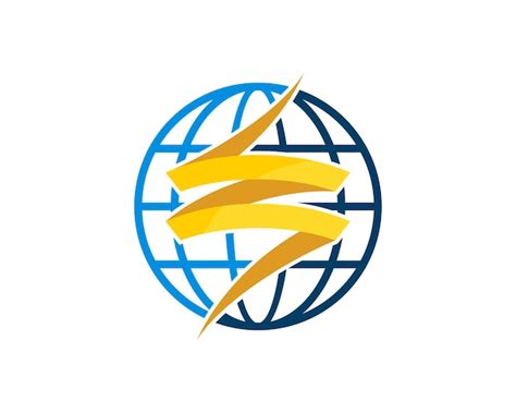 Premium Vector Abstract Globe With Electrical Lightning Inside