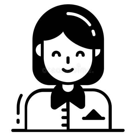 Manager Icon Single Avatar Vector Illustration Stock Vector Illustration Of People Black