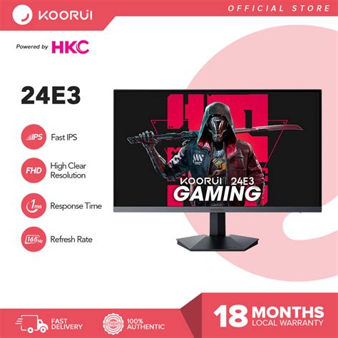 KOORUI 24E3 Powered By HKC 24 KOORUI GN06 27 165Hz 1080p 1ms