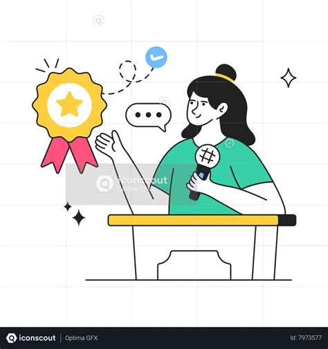 Best Girl Giving Speech Illustration Download In Png And Vector Format