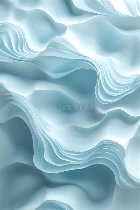 Abstract Design Showcases Flowing Curved Wave Patterns In A Soft Light