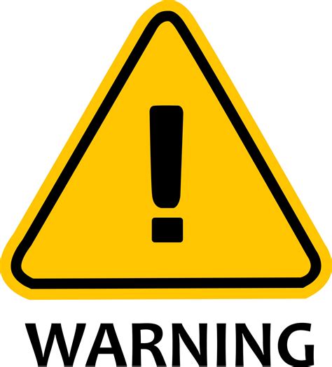 Warning And Caution Exclamation Mark Icon Isolated On Yellow Triangle