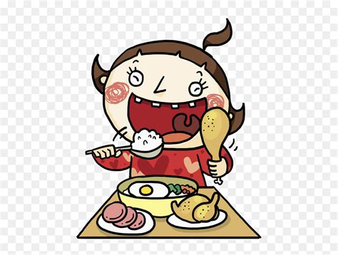 Eating Cartoon Girl