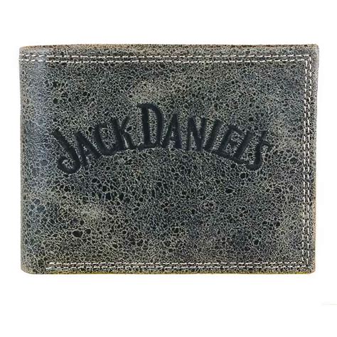 Jack Daniels Charcoal Leather Billfold Wallet