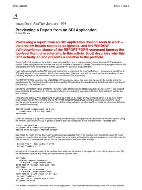 Ft19981 6 Previewing A Report From An Sdi Application Pdf