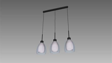 Lampa Wisząca Potrójna 3d Warehouse