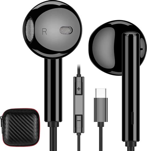 Acaget Usb C Headphones Wired Earphones For Galaxy S23 Fe S22 Ultra S21 S20 Plus