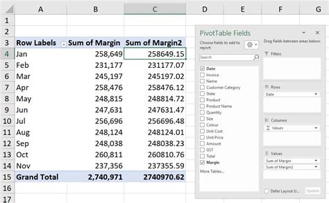 Excel Month On Month Movement A Accounting