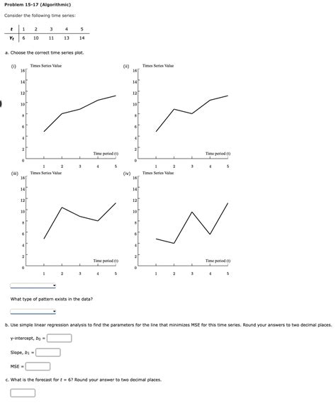 solved consider the following time series a choose the