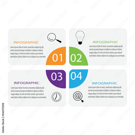 Swot Diagram With 4 Rectangular Elements Comparison Chart Analysis Of