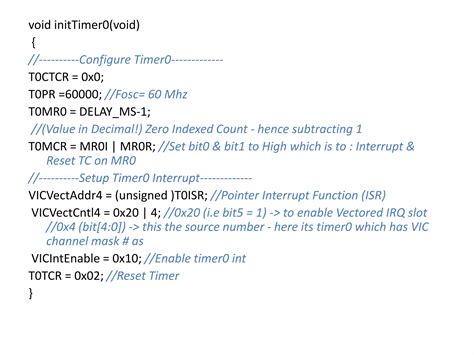 Timer Counter In Arm7lpc2148 Pptx