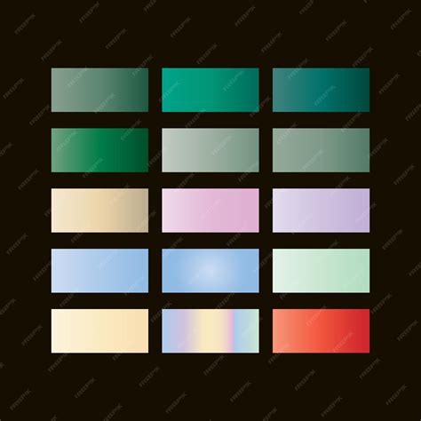 Premium Vector Gradient Color Set Element