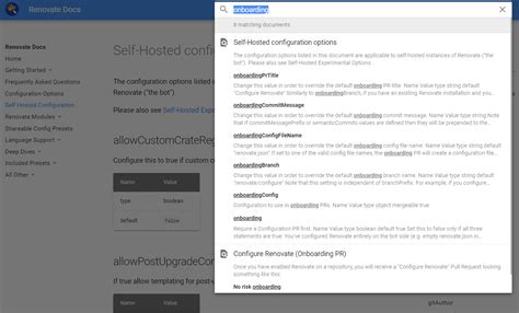 Renovate Runner Use On Defaults · Renovatebot Renovate