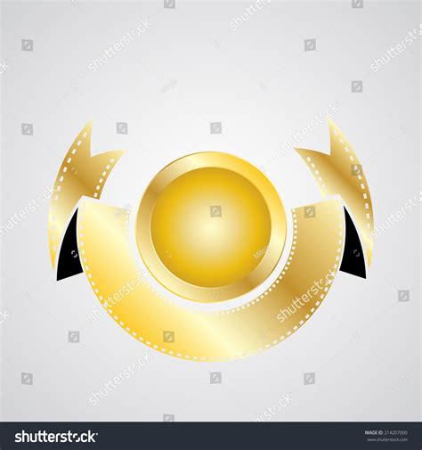 Metal Badge Vector Illustration Stock Vector Royalty Free 214207000