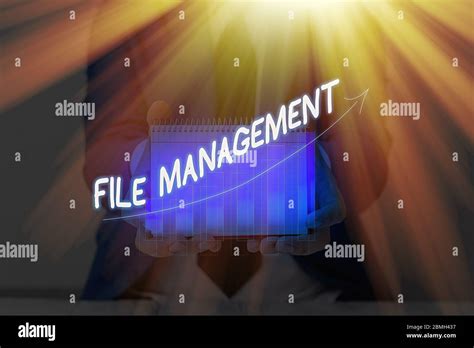 Conceptual Hand Writing Showing File Management Concept Meaning