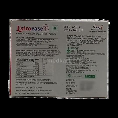 Estroease 4mg Tablet 10s Price Uses Side Effects And Substitutes Medkart