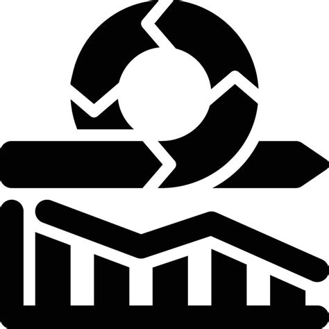 Burndown Chart Burn Down Chart Glyph Solid Icon 57634652 Vector Art