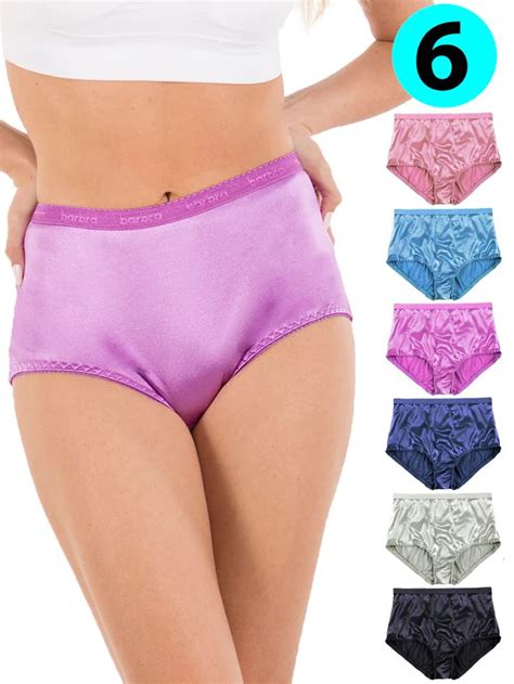 Satin Full Coverage Brief Panties Multi Pack Satin Panties