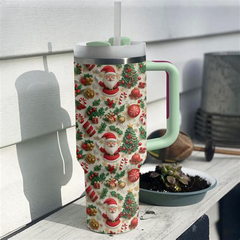Jolly Christmas Santa Custom Stanley Cup 40 Oz 30 Oz Tumbler With