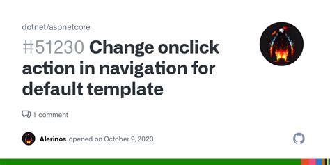 Change Onclick Action In Navigation For Default Template Issue 51230