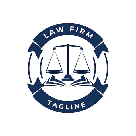 Premium Vector Blue Minimalist Law Logo Design Lawyer Or Notary
