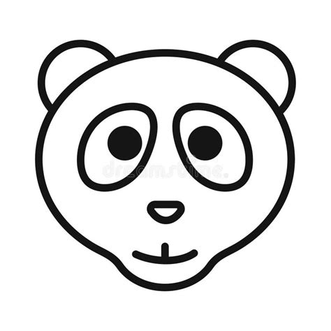 填充样式的熊猫图标标记 向量例证 插画 包括有 乱画 波儿地克的 线性 重婚 图标 敌意 中国 330062431