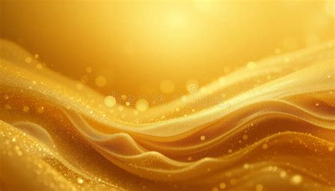 Golden Waves Abstract Background Luxurious Glittering Texture Of