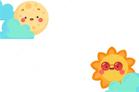 고립 된 태양과 달 프레임 무료 Psd 파일