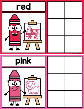 Color Sorting Activity Mats Task Cards By Traci Bender The Bender Bunch