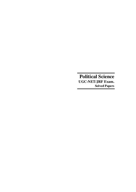 download ugc net jrf exam solved papers for political science pdf