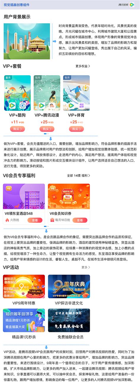 腾讯视频app 会员充值中心高斌uxd 站酷zcool