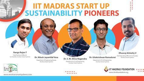 Iit Madras Foundation On Twitter Iitmadras Startup Sustainability