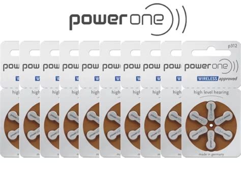 VARTA POWERONE HÖRGERÄTEBATTERIEN Hörgerät Knopfzelle Typ 312 PR 41