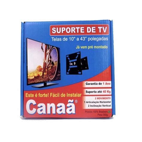 Suporte Para Tv Articulado Canaã Qs40 10 A 43 Polegadas Carrefour