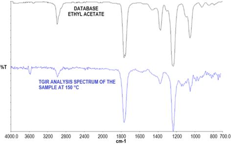 Tga Ftir Gc Ms Interface Analysis Ir Identification Of Ethyl Acetate