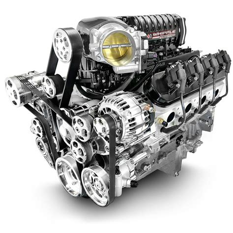 New BluePrint GM LS 376 C I Proseries Crate Engine Dressed Longblock W Supercharger For Sale