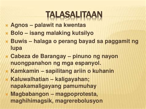 El Filibusterismo Kabanata 4 Si Kabesang Tales