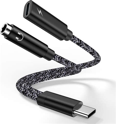 Amazon Com Usb C To Mm Samsung Headphone Adapter And Fast Charger Cable In Type C W