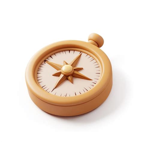 3d Compass Illustration Premium Ai Generated Image