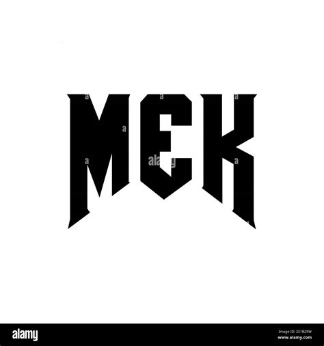 Mek Letter Logo Design For Technology Company Mek Logo Design Black And White Color Combination