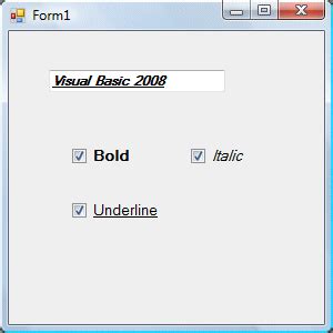 Writing Code For The Checkbox In Visual Basic 2008