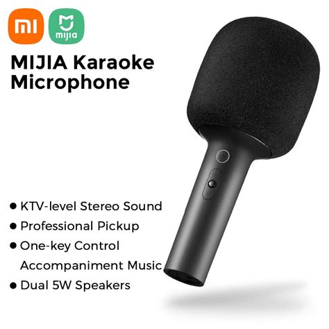 Xiaomi Mijia Karaoke Mikrofon Kablosuz Bt 5 1 Mikrofon Dsp Çip Gürültü Önleme Stereo Joom