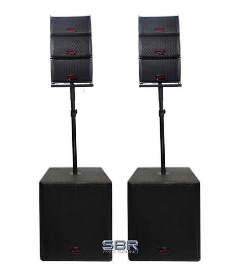 Lane Pro X Array 1822 Powered Dual Linear Array Audio System Sbr