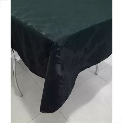 Toalha Mesa Jantar Jacquard Retangular 6 Lugares Preto MercadoLivre